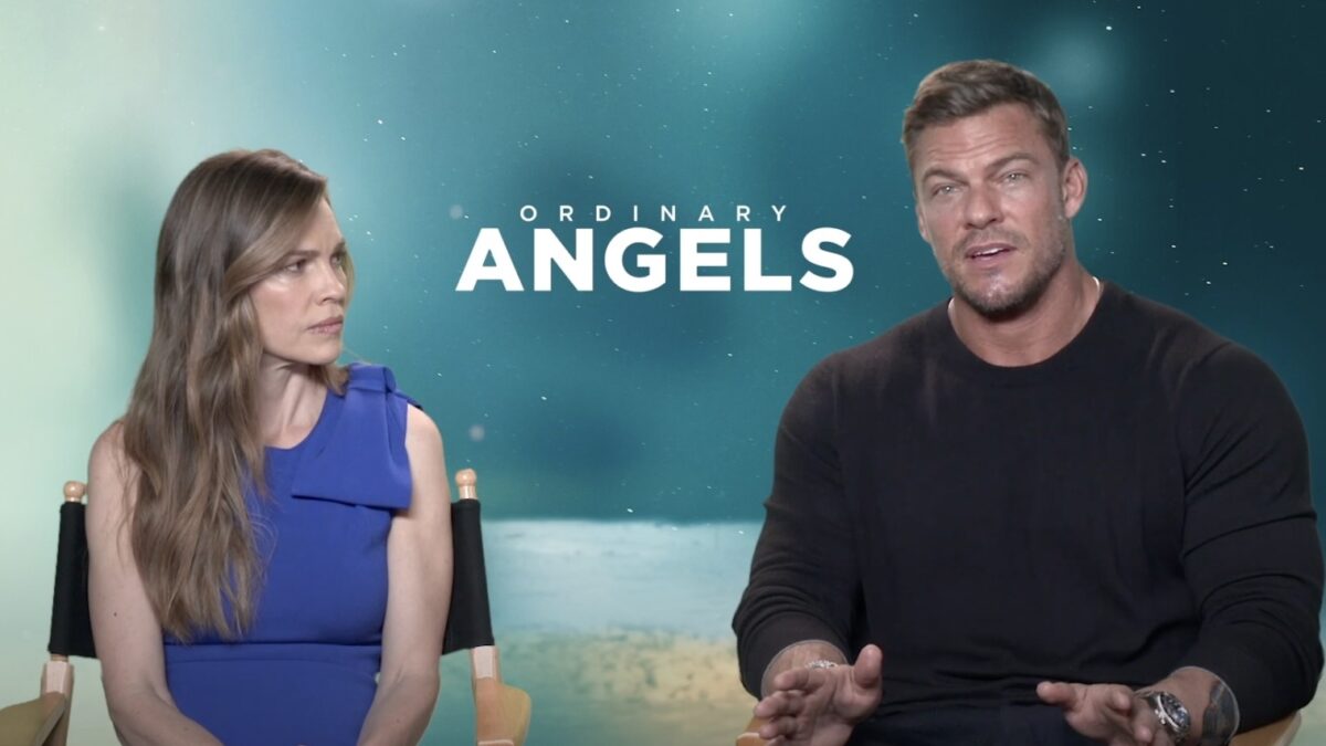 Hilary Swank, Alan Ritchson Talk ORDINARY ANGELS
